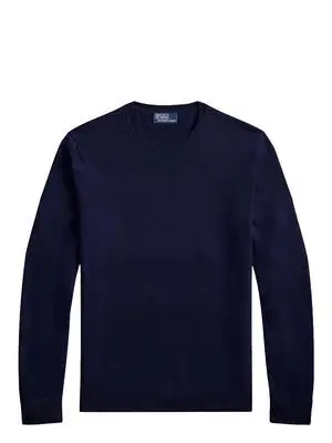 Polo Ralph Lauren Cotton Knit Sweater Bright Navy