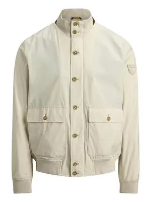 Polo Ralph Lauren Gabardine Stand Collar Bomber Jacket - Basic Sand