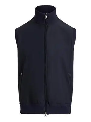 Ralph Lauren Purple Label Hybrid Full-zip Sweater Vest - Classic Chairman Navy