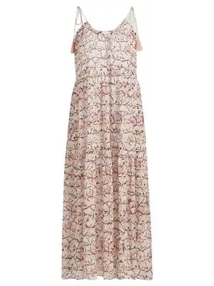 Ulla Johnson Fernanda Printed Cotton Midi-dress - Amethyst