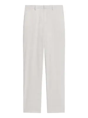 THEORY Linen-blend Straight-leg Pants
