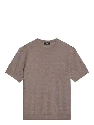 Theory Damian Tactile Cotton T-shirt - Bering