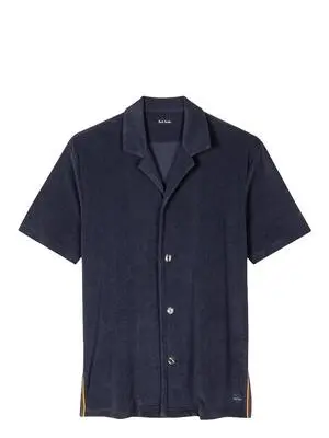 Paul Smith Cotton-blend Camp Shirt - Inky