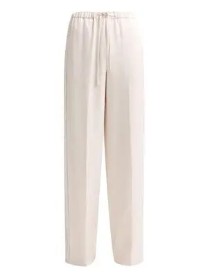 Vince Mid-waist Shine Crepe Pants - Blush Cloud