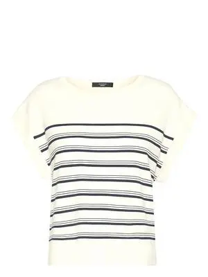 Max Mara Short Sleeved Viscose Sweater - Ecru