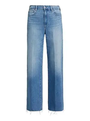 Paige Anessa High-rise Raw-hem Straight Jeans - Mesmerize