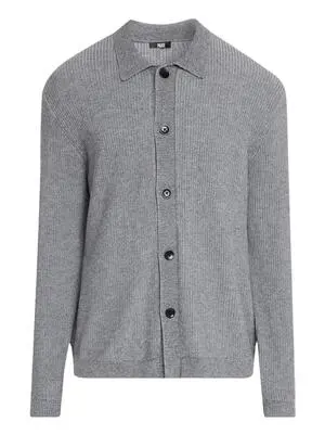 Paige Spokane Merino Wool-blend Cardigan - Cracked Pepper Combo