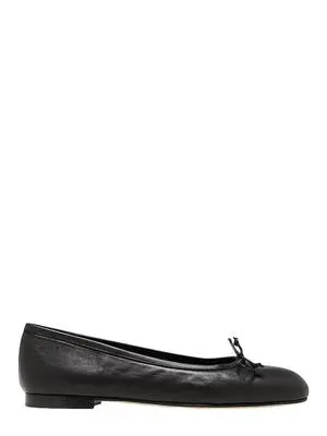 MANOLO BLAHNIK Veralli Leather Ballet Flats