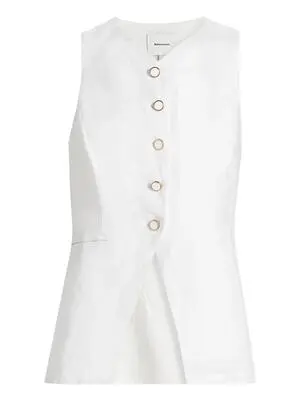 REFORMATION Aspen Linen Top