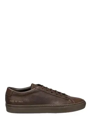 COMMON PROJECTS Achilles Premium Leather Low-top Sneakers - Brown