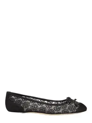 MANOLO BLAHNIK Cap-toe Ballerina Flats