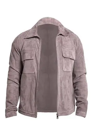 MACEOO Ascension Leather Jacket - Grey