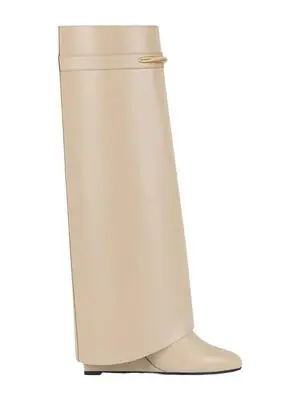 Givenchy Shark Boots In Leather - Beige