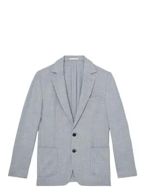 REISS Aphrodite Textured Sport Coat - Soft Blue