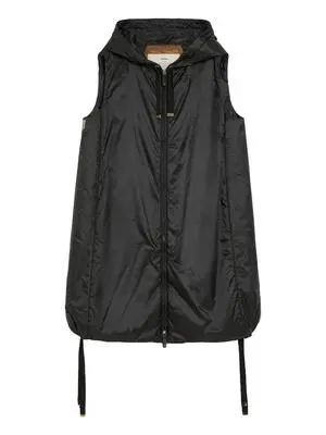 Max Mara Water Repellent Canvas Gilet - Black