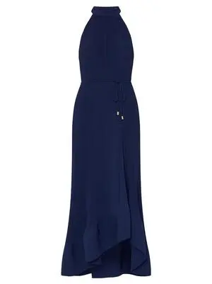 MILLY Nalani Pleated Midi-dress - Navy