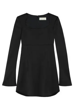 LIBEROWE Judy Duchess Satin Minidress - Black