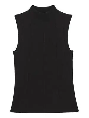 REISS Milan Knit Sleeveless Turtleneck Top