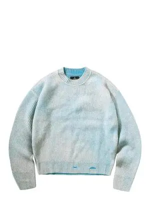REPRESENT Legacy Fade Out Reversible Knit Crewneck Sweater - Cloud