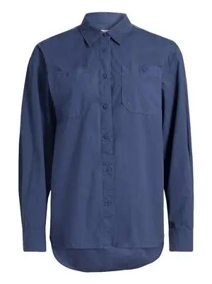 NILI LOTAN Onora Cotton Shirt - French Navy
