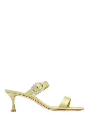 Manolo Blahnik Zutosanmu 50mm Sandals - Medium Green