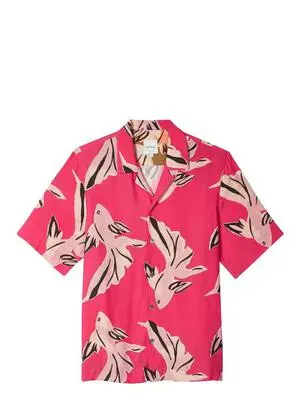 Paul Smith Le Penche Fish Camp Shirt - Fuchsia
