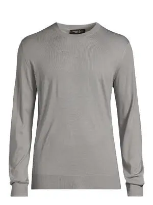 Stefano Ricci Ribbed Wool Sweater - Grey