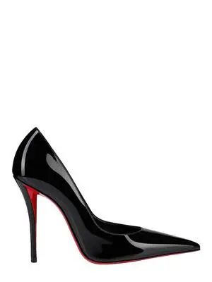 CHRISTIAN LOUBOUTIN Miss Z 100mm Patent Leather Pumps Black
