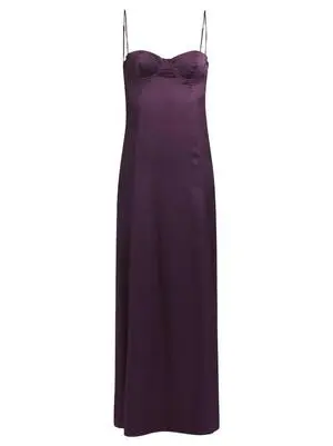 Kiki De Montparnasse Tous Les Jours Silk Maxi Dress - Cassis