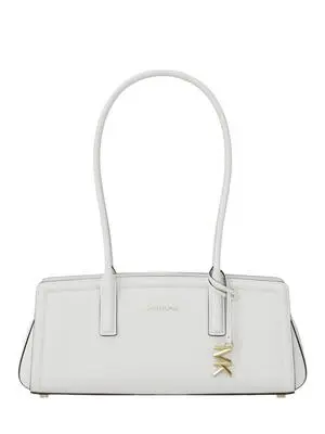 Michael Kors Laila Small Logo Leather Shoulder Bag - Eggshell