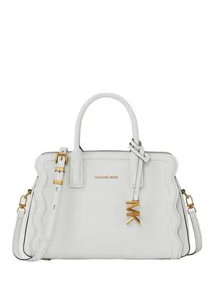Michael Kors Laila Extra-small Leather Crossbody Bag - Eggshell