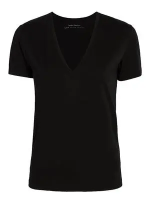 Another Tomorrow V-neck Tee - Black