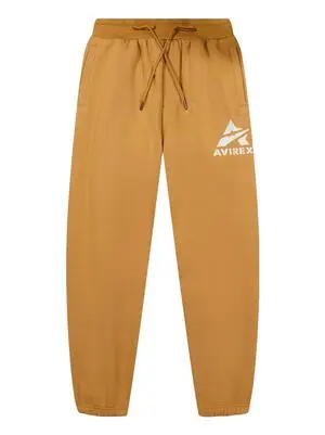 AVIREX Core Stacked Logo Jogger Sweatpants Wheat