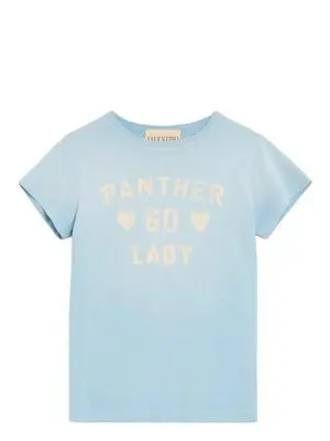 Valentino Garavani Printed Cotton T-shirt - Azure