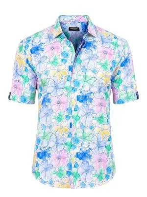 MACEOO Galileo Short Sleeve Shirt White Multi