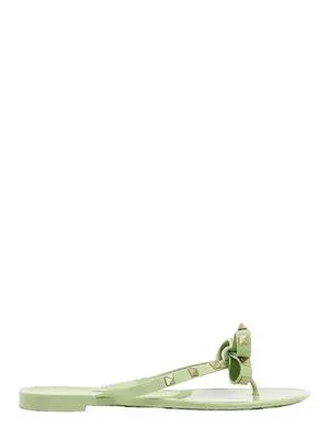Valentino Garavani Rockstud Rubber Slippers - Mint