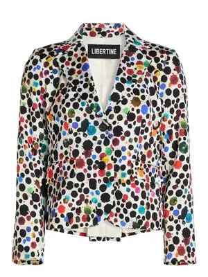 Libertine Orpheus Silk-blend Short Jacket - White Multi