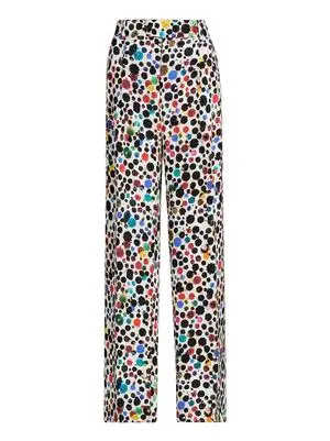 Libertine Orpheus Silk-blend Baggy Trousers - White Multi