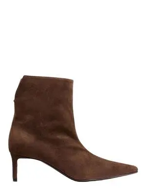 KHAITE Ona 55mm Suede Ankle Boots