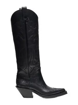 Gabriela Hearst Capitana 50mm Leather Boots - Black