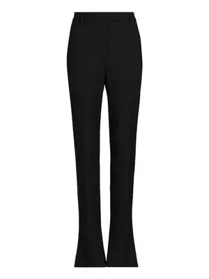 Alexander McQueen Stretch Wool Straight-leg Flare Trousers - Black
