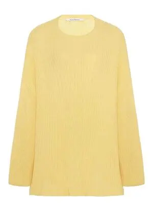 Another Tomorrow Draped Crew Knit - Sun
