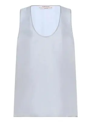 Another Tomorrow Silk Tank - Sky