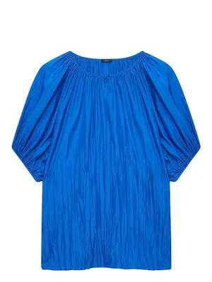 JOSEPH Briela Silk Habutai Blouse - Blue