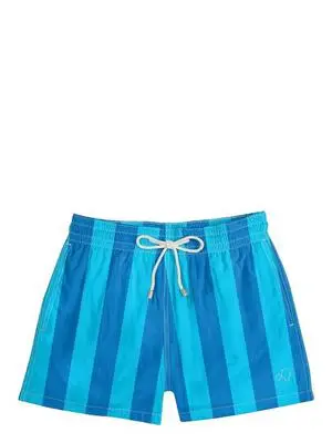 ARRELS BARCELONA Beach House Striped Drawstring Regular-fit Swim Shorts - Multi