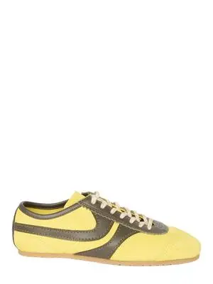 Dries Van Noten Suede & Leather Low-top Sneakers - Yellow