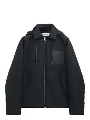 Loewe Hooded Nylon-blend Jacket - Black