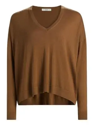 Co Cashmere V-neck Sweater - Ginger