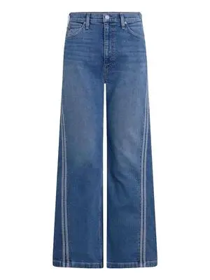 HUDSON JEANS Jodi Track-detail Wide-leg Loose-fit Jeans