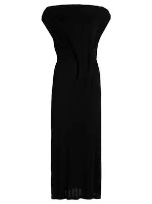 Co Off-the-shoulder Midi-dress - Black